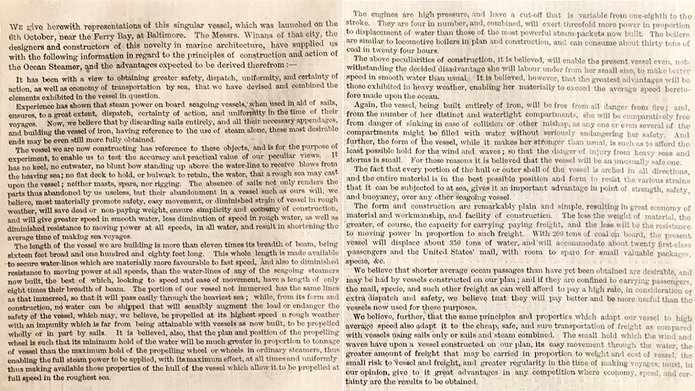 SH Archive - 1858: The Winans Cigar Steamer Ships | stolenhistory.net ...